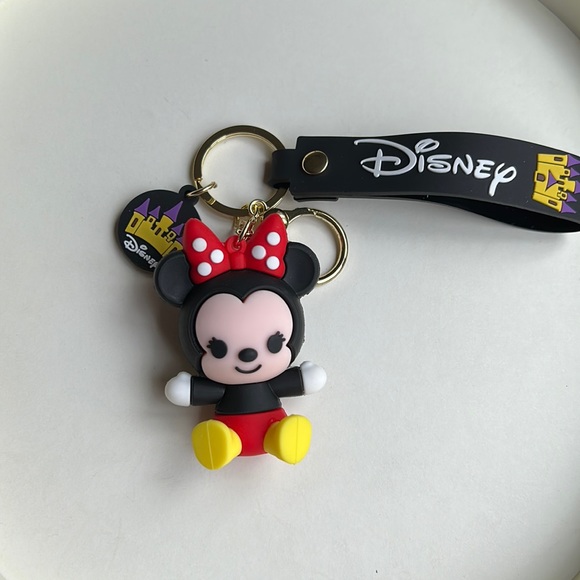 Disney | Accessories | Disney Minnie Mouse Keychain Rubber Strap | Poshmark